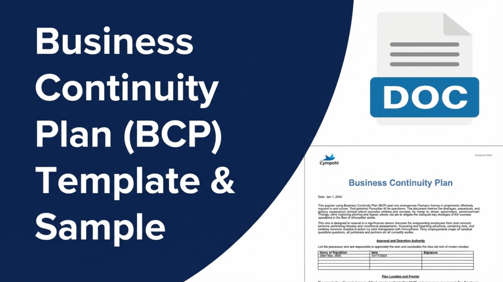 Business Continuity Plan (BCP) Template & Sample - Cynomi